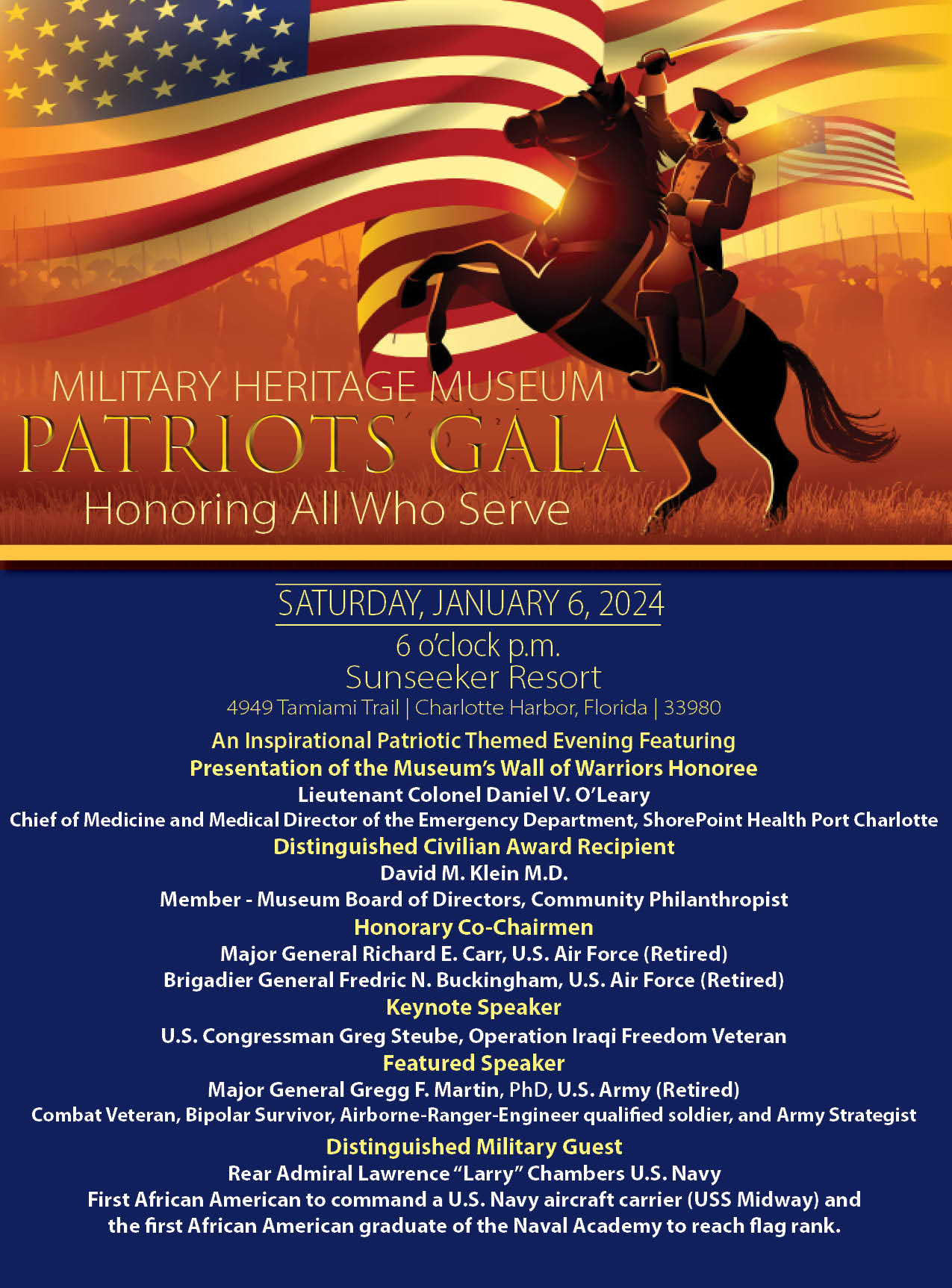 Patriots Gala - 2024 - Military Heritage Museum